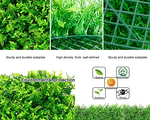 AI HUI Artificial Ivy Privacy Fence Screen 2PCS Square Greenery Walls Outdoor Privacy Screen Halloween Decorations Grass Backdrop Wall Panels for Indoor Garden Fence Greenery Walls