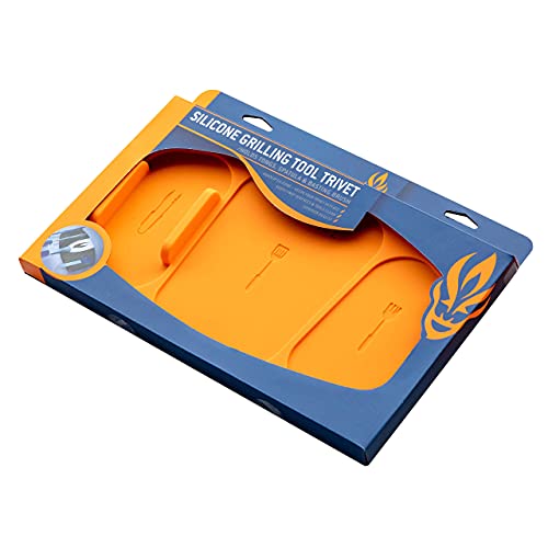 Ignite Silicone Grilling Trivet is a 100% Nonslip Silicone Tool That Holds Tongs, Spatula & BASTING Brush preventing Them from Contamination on The grill's Surface and Also Keeps Your Grill Clean.