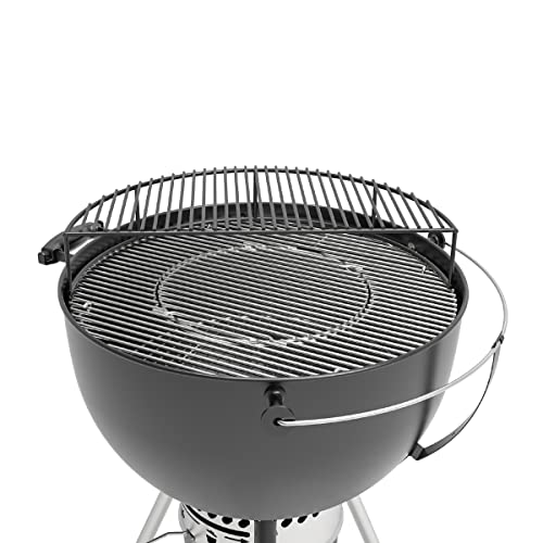 Grilling Corner Porcelain Steel Warming Grill Rack Compatible with Kettle Grills -Charcoal, Weber, Char-Broil, Also Fit Kamado Joe, Louisiana, Pit Boss Grills, (18-inch)