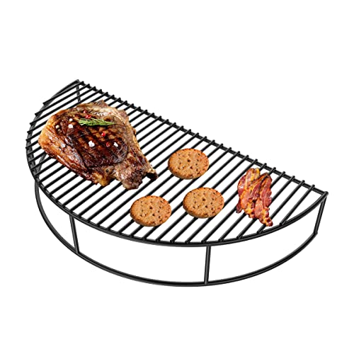 Grilling Corner Porcelain Steel Warming Grill Rack Compatible with Kettle Grills -Charcoal, Weber, Char-Broil, Also Fit Kamado Joe, Louisiana, Pit Boss Grills, (18-inch)