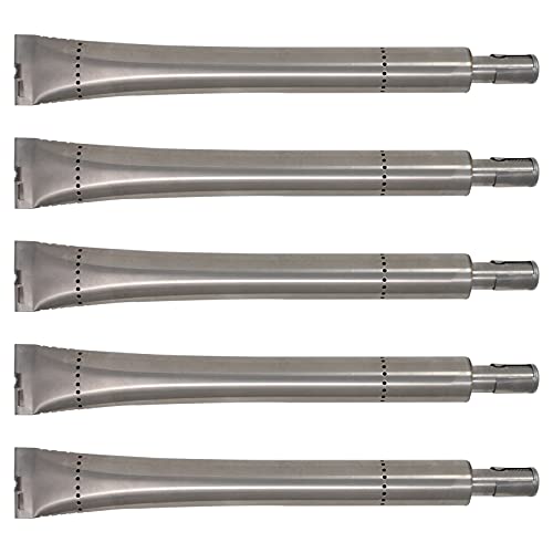 UpStart Components 5-Pack BBQ Gas Grill Tube Burner Replacement Parts for Broil King 9885-52 - Compatible Barbeque Stainless Steel Pipe Burners