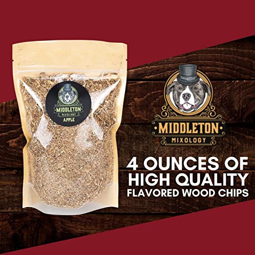 SmokeTop 4oz Bag - Cherry Cocktail Smoker Chips for Old Fashioned Cocktails, Whiskey, & Bourbon - by Middleton Mixology Made in The USA (800 uses)