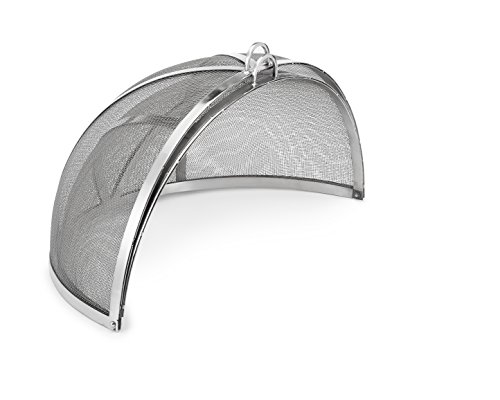 Good Directions 774SS Heavy Duty Fire Pit Spark Screen with Lifter Hinged for Easy Access, 25 Inch, Stainless Steel