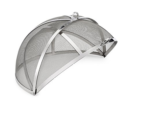 Good Directions 774SS Heavy Duty Fire Pit Spark Screen with Lifter Hinged for Easy Access, 25 Inch, Stainless Steel