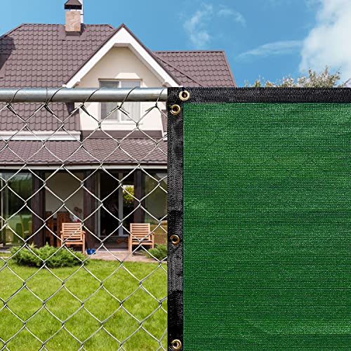 CIELO COLORIDO Customized 6' x 15' Green Fence Privacy Screen, Custom Available,with Bindings, Heavy Duty for Gardens,Backyard, Patio, Construction Project, Outdoor Events,Professional Manufacturer
