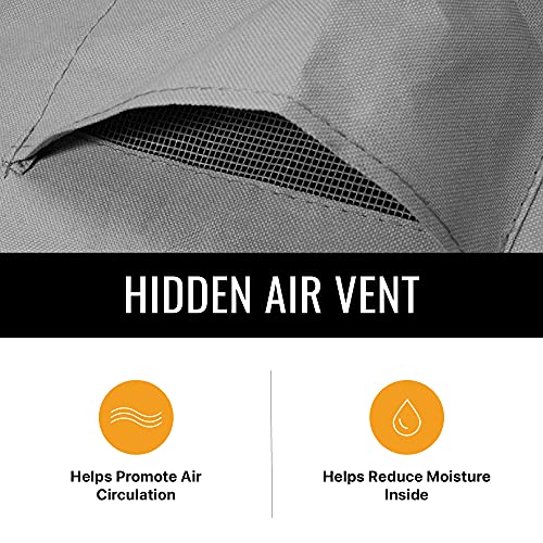KHOMO GEAR Smoker Cover Waterproof Heavy Duty Square Smoker Protector - Grey, 17" Long x 20" Wide x 35.5" high