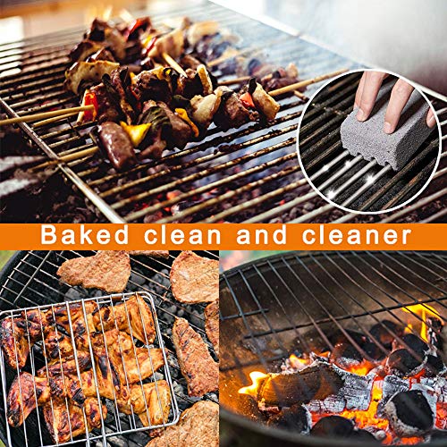 Ajmyonsp 3Pack Grill Cleaning Brick Block Brick-A Magic Stone Pumice Griddle Grilling Cleaner Accessories for BBQ Grills, Racks, Flat Top Cookers