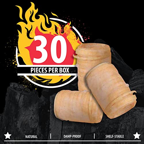 FOGO Ultimate Fire Starter Bundle, Blazaball and FOGOstarters Natural Fire Starters 30 Pieces