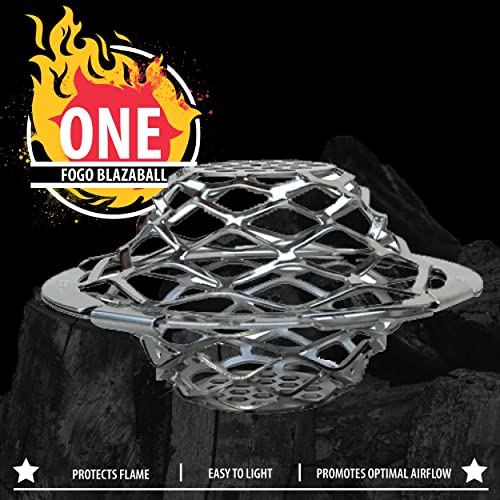 FOGO Ultimate Fire Starter Bundle, Blazaball and FOGOstarters Natural Fire Starters 30 Pieces