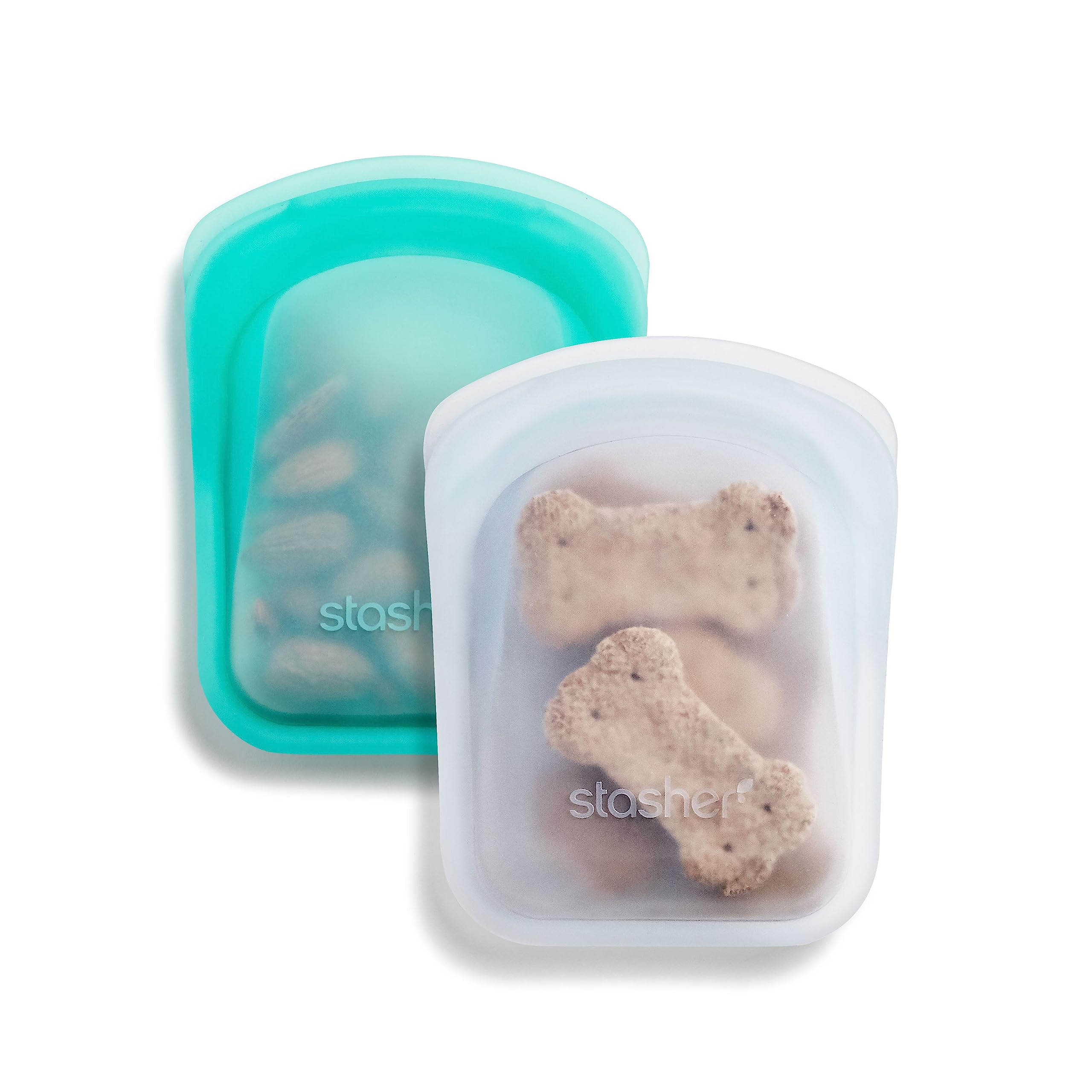 Stasher Reusable Silicone Storage Bag, Food Storage Container & Reusable Silicone Storage Bag, Food Storage Container, Microwave and Dishwasher Safe