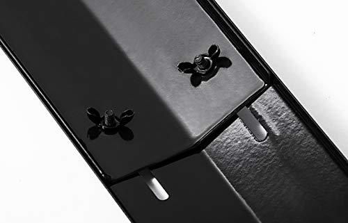 DELSbbq Universal Adjustable Grill Heat Plate Replacement for Gas Grill, Porcelain Steel Heat Plate Shield, Flavorizer Bar, Extends from 11.75" up to 21" L (Pack of 3)