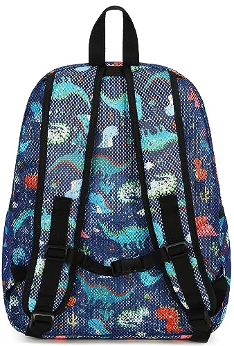 CAMTOP Mesh Backpack Kids Boys Girls Bookbag See Through Preschool Backpacks Casual Daypack for School Beach Travel Swim(Age 3-8 Years)