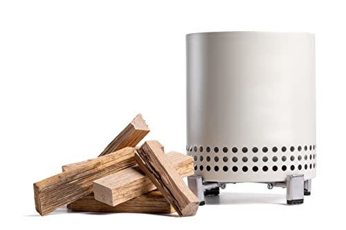 Superior Trading Co. Oak Mini Fire Stick w/Fire Starter Pods for BBQ Grill, Pizza Oven, Wood Stove — USDA Certified Kiln Dried Wood 4-5" Pieces in Galvanized Bucket, BBQ Accessories, 6-7 Lbs