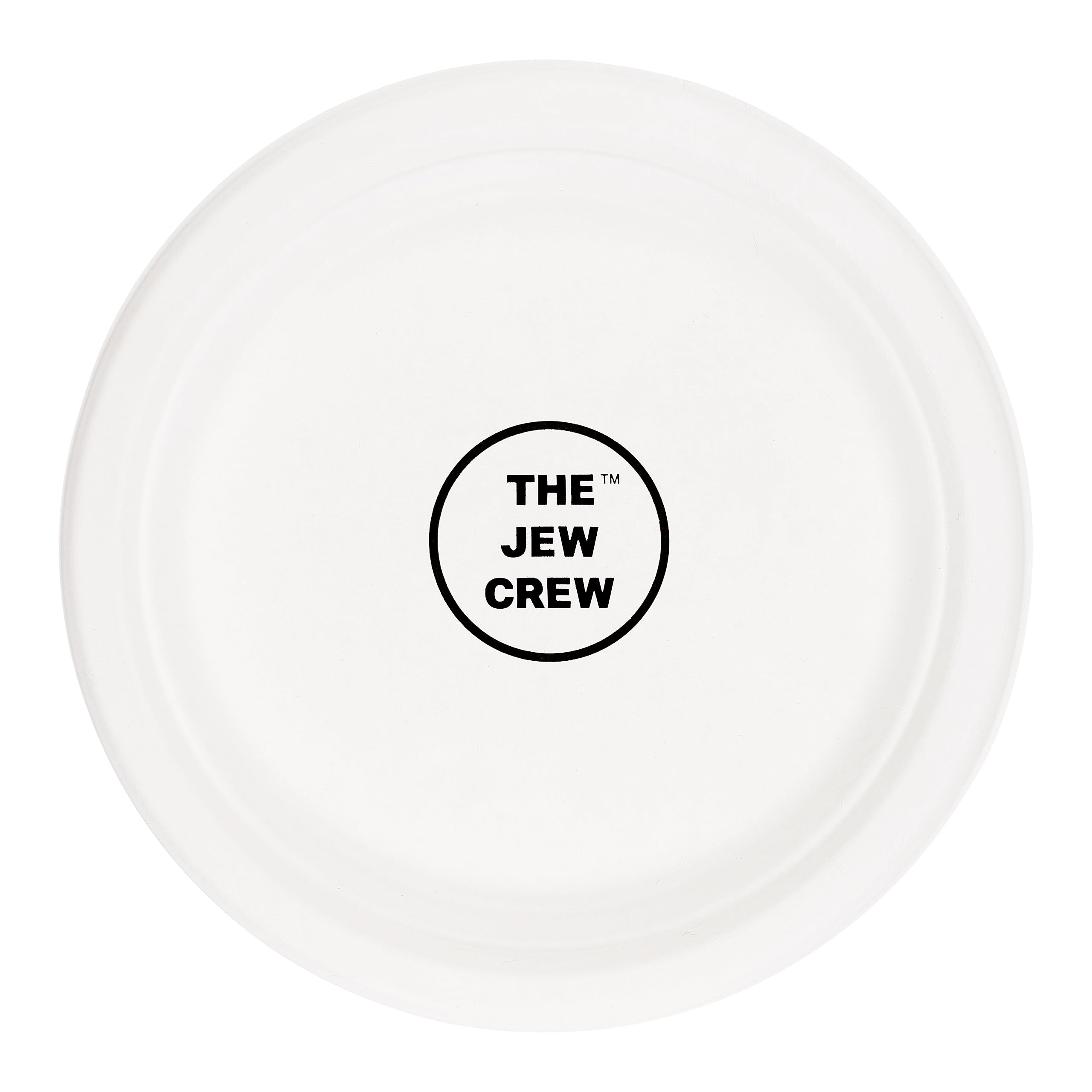 The Jew Crew 10 Inch Disposable Plates, 50 Count. Perfect for Shabbat, Shabbos, Jewish Parties, Birthdays, Bar/Bat Mitzvahs, Chanukah, Passover, and other Jewish Holidays.