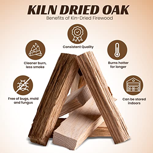 Superior Trading Co. Oak Mini Fire Stick w/Fire Starter Pods for BBQ Grill, Pizza Oven, Wood Stove — USDA Certified Kiln Dried Wood 4-5" Pieces in Galvanized Bucket, BBQ Accessories, 6-7 Lbs
