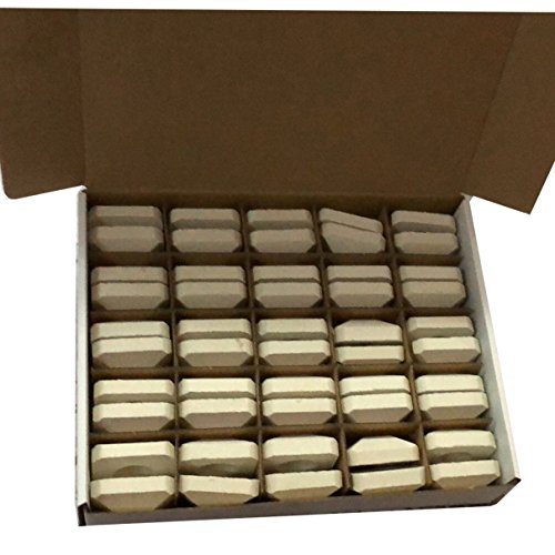 Efficient Radiates Heat -Reusable Ceramic Briquettes, Replacement for Lynx L27 Gas Grill,50 Pieces, 2 " by 2 " Each