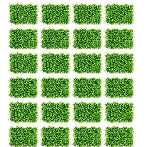 BestComfort 24PCS 24 inchesx16 inches Artificial Boxwood Panels, 64 Sq.ft Topiary Hedge Plant Privacy Screen, Patio Garden Privacy Fence Screen (24, inches), BComfort-70778-2OP