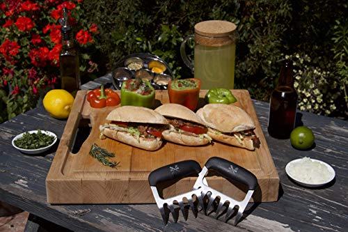 Grill Gods Meat Claws - Stainless Steel Smoker Accessories - Ultra-Sharp Meat Shredder will Easily Tear up Pulled Pork, Chicken, and Brisket - with Heat Resistant Handles