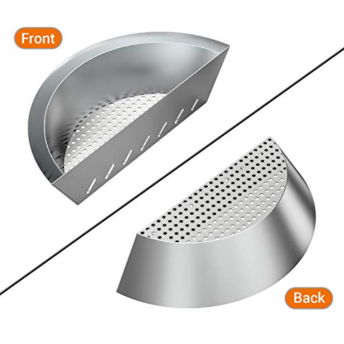 only fire Upgraded Stainless Steel Charcoal Briquet Holder Charcoal Basket for Weber 22 Inch Kettle Grill and Other Similar Charcoal Grills