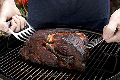 Grill Gods Meat Claws - Stainless Steel Smoker Accessories - Ultra-Sharp Meat Shredder will Easily Tear up Pulled Pork, Chicken, and Brisket - with Heat Resistant Handles