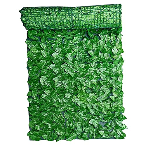 expandable faux privacy fence Artificial Ivy Leaf Screening Roll 0.5x3M Privacy Hedging Wall Landscaping Garden Fence UV Fade Protected | Artificial Faux Ivy Fencing Panel ( Color : Watermelon Leaf )