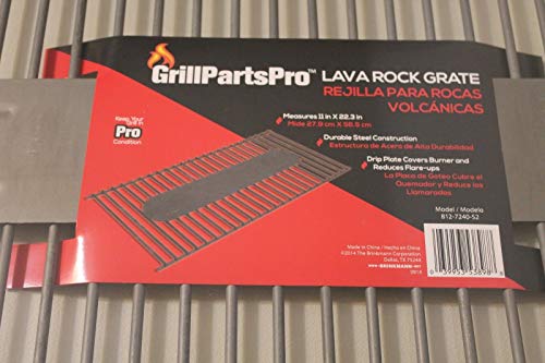 Brinkmann Gas Grill Steel Lava Rock Charcoal Grate W Drip 11 X 22.3 Inch
