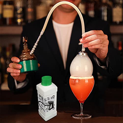narratorbook 3PCS Cocktail Smoker Kit Smoking Food Smoker Portable Smoke Infuser for Drinks Molecular Bubble Water Sprayer Handheld Drink Smoker Kit for Bar Kitchen