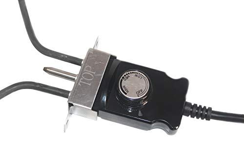 Unifit 120V AC 15A Electric Smoker/Grill Analog Adjustable Temperature Controller Heating Element Replacement Kits up to 1750 Watts (1 Set)