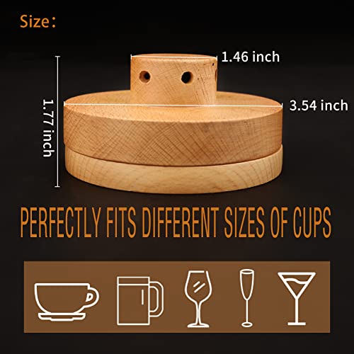 Cocktail Smoker Kit for Drinks, Zyceecby Cocktail Smoker Kit with Oak, Pecan, Cherry, Apple Wood Chips, Old Fashioned Whiskey Drink Smoker, Best Gift for Husband, Father and Cocktail Lovers