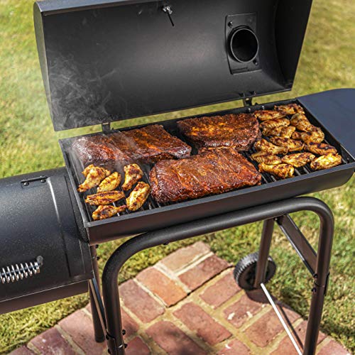 Char-Broil 12201570-A1 American Gourmet Offset Smoker, Black,Standard