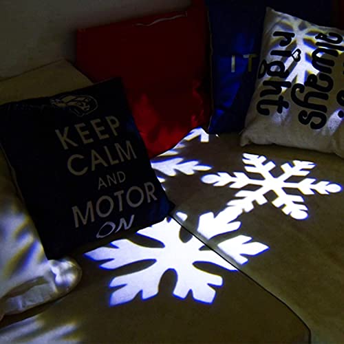 Christmas Halloween Light Projector with 16 Themes, LANGTU Outdoor Indoor Snowflake Rotating Projector Lamp, Waterproof Landscape Decorative Lighting for Garden Party New Year Xmas