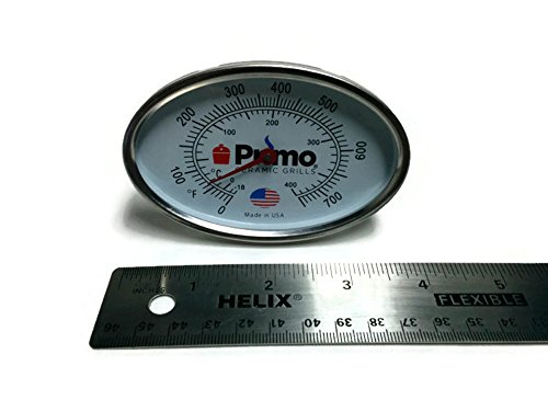 Primo Grills Thermometer for Primo Ceramic Grills - Now 200% Larger and Ability to Calibrate
