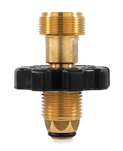 Camco 59943 Propane Cylinder Adapter - Soft Nose POL x 1"- 20 Male Throwaway Cylinder Thread