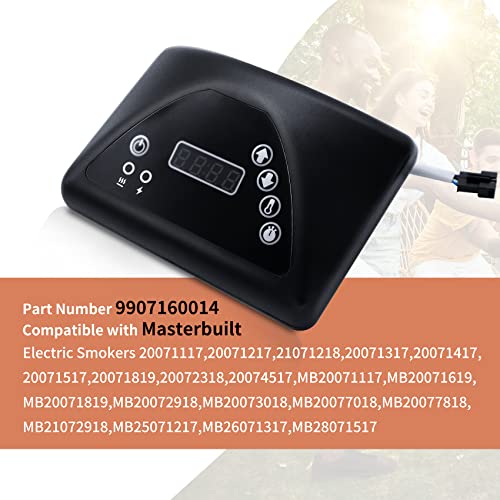 Digital Control Panel, Masterbuilt Replacement Parts, Compatible with Masterbuilt MB20071317/ 20071117/ 21071218 and More MB Electric Smoker Models Top Controller, Part Number:9907160014