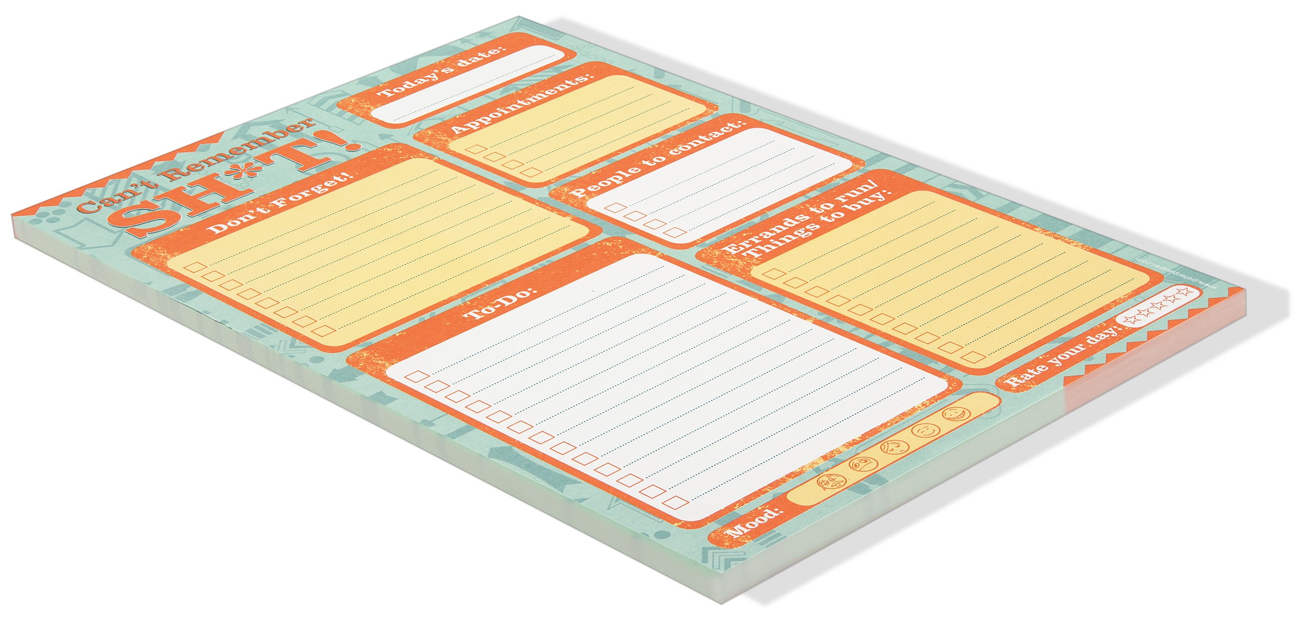 Can't Remember Sh*t Daily Planner and Note Pad