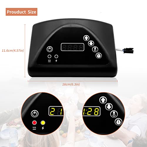 Digital Control Panel, Masterbuilt Replacement Parts, Compatible with Masterbuilt MB20071317/ 20071117/ 21071218 and More MB Electric Smoker Models Top Controller, Part Number:9907160014