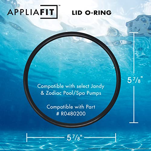 AppliaFit Lid O-Ring Compatible with Jandy Zodiac R0480200 for VS FloPro and FloPro FHPF and FHPM Series Pool Pumps (1-Pack)