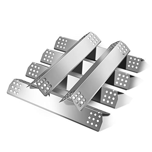 MONIBAQ 6 Pcs Flame Tamers for Nexgrill 720-0896 720-0896B 720-0882A 720-0888N 720-0864 720-0783E 720-0830H Replacement Parts, Stainless Steel Heat Plate Shields for Nexgrill Deluxe 6 Burner Grill