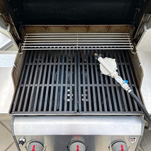 MOASKER 15-1/4" 7636 Grill Flavorizer Bars for Weber Spirit II E-310 S-310 E-320 S-320, Porcelain-Enameled Heat Plates for Weber Spirit E/S-310, E/S-320 Series Model (with Front Control Knobs), 67046