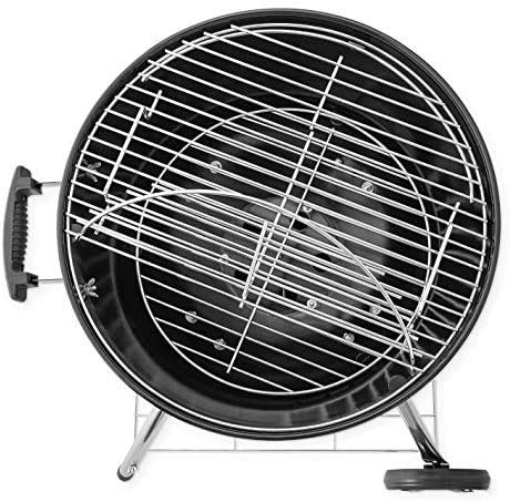 Duke Grills Omaha Charcoal Kettle BBQ Grill - 18β x 31β X 23β - 247 sq-in cooking surface - Cook 9+ burgers - Lid Hook - Stable 4 Leg Design - Heat Resistant Handles - Duals Vents - Ash Catcher