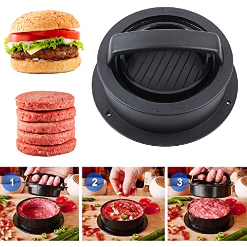 Burger Press,3 in 1 Non-Stick Hamburger press patty maker,Meat Beef Veggie Patty Mold for Stuffed Burgers Slider BBQ Barbecue Grilling