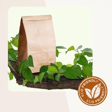 Kraft Paper Bags, 4 Lb Brown Paper Bags, (50 Count) (Brown #4)