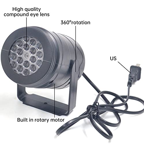Christmas Projector Lights, with 16 LED Patterns Lights Snow Fall Effect Christmas Light Projector for Patio Garden Xmas Holiday Party Decoration