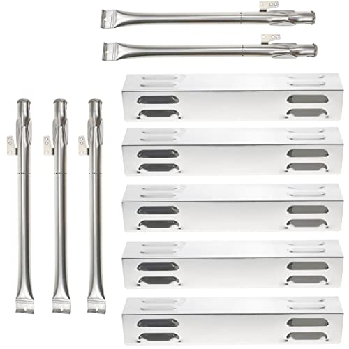 Cmanzhi S1C011 (5-Pack) S1C003 (5-Pack) Stainless Steel Burner and Heat Plate Replacement for Dyna-Glo DGE530BSP-D, DGE530GSP-D, DGE530SSP-D