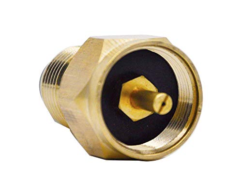 YOUHO Propane Tank Adapter Universal Safest Propane Refill Adapter for Throwaway Disposable Bottle - 100% Solid Brass Regulator Valve Accessory for All 1 LB Tank Small Cylinders