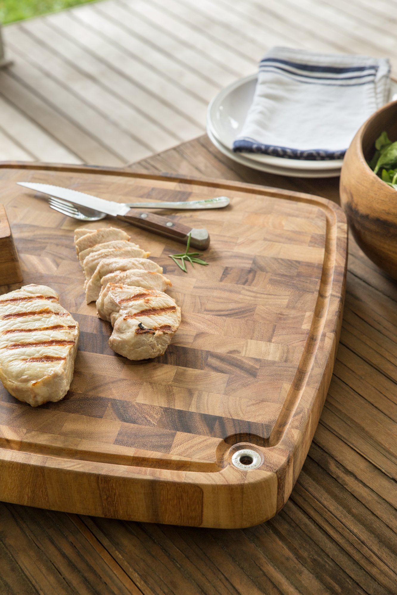 Ironwood Gourmet Carolina Chopping Board, Acacia Wood