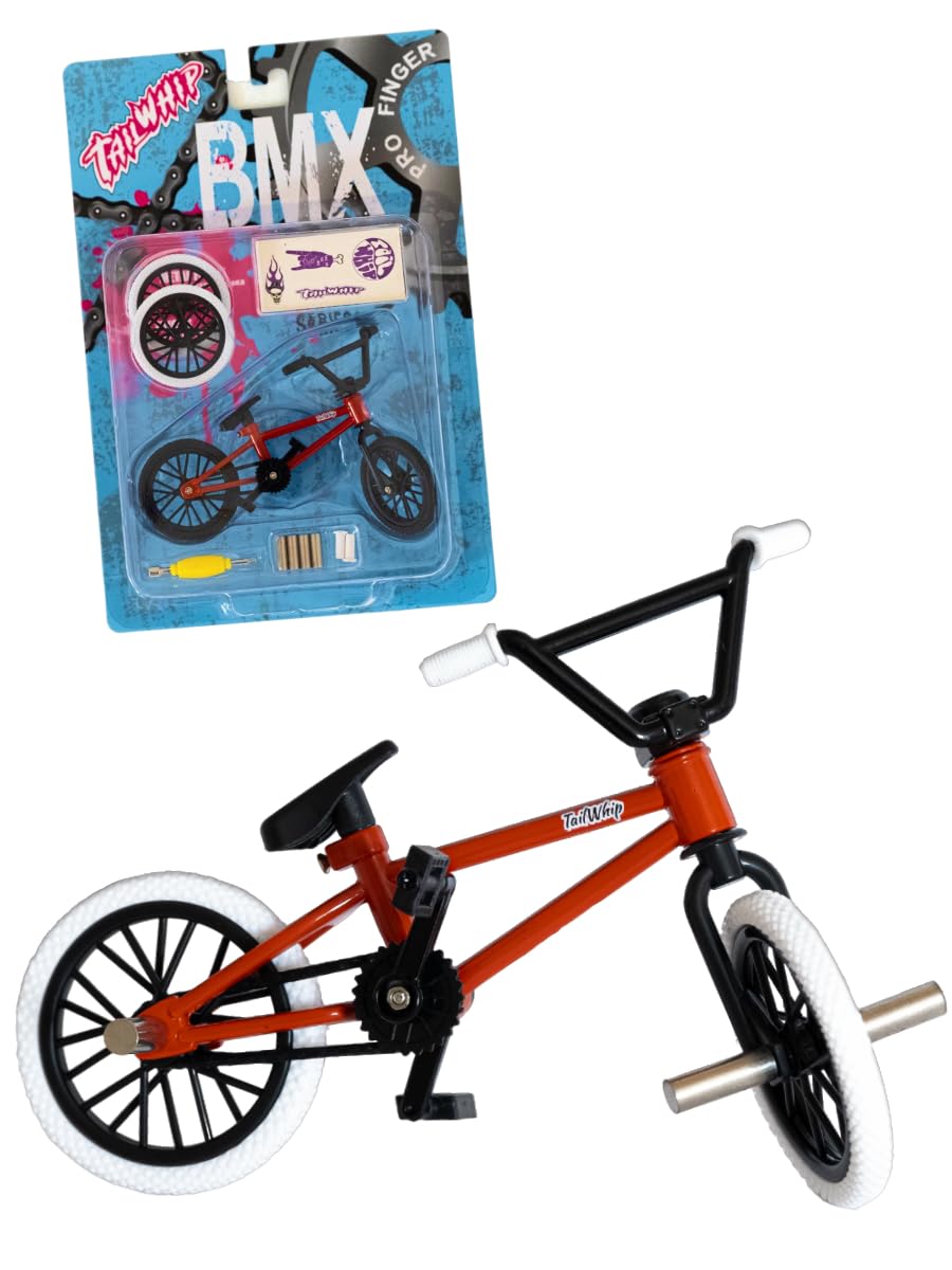 Tailwhip Metal Finger Bike Mountain Bike Toys Functional Kids Mini Finger BMX Gift Toy Finger BMX (red)