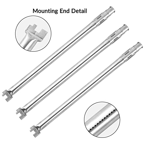 SHINESTAR 62752 Grill Burner Replacement for Weber Genesis E-310, Genesis 300 Series (with Front Control), Durable Stainless Steel, 19.5-Inch Long