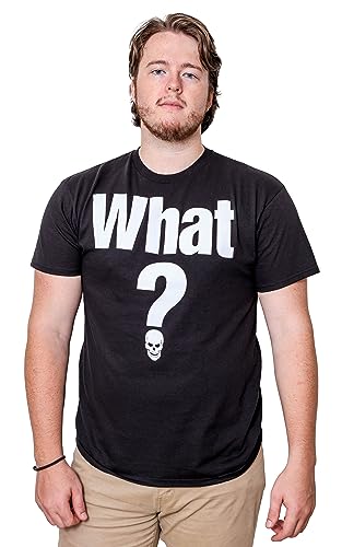 WWE Stone Cold Steve Austin What? Wrestling Adult T-Shirt(XL, What)