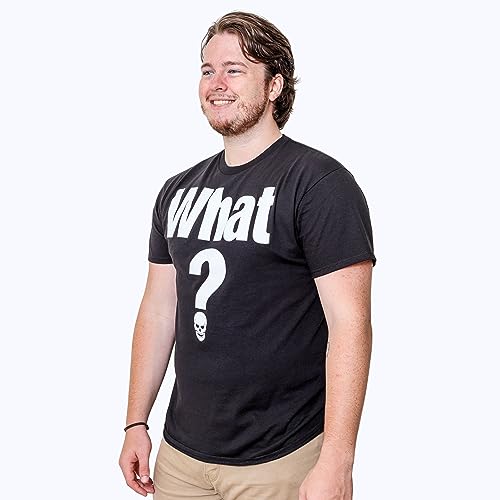 WWE Stone Cold Steve Austin What? Wrestling Adult T-Shirt(XL, What)